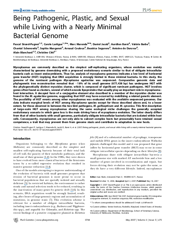 (PDF) Being Pathogenic, Plastic, and Sexual while Living with a Nearly ...