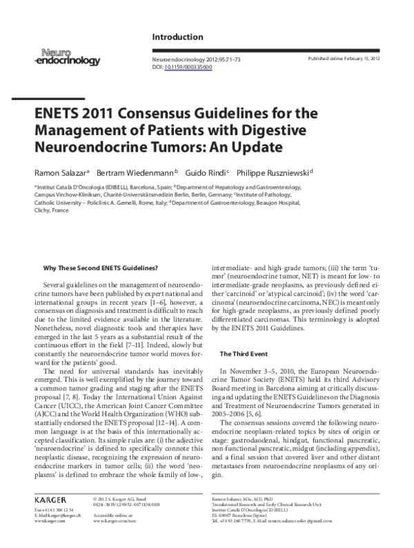 (PDF) ENETS 2011 Consensus Guidelines for the Management of Patients ...