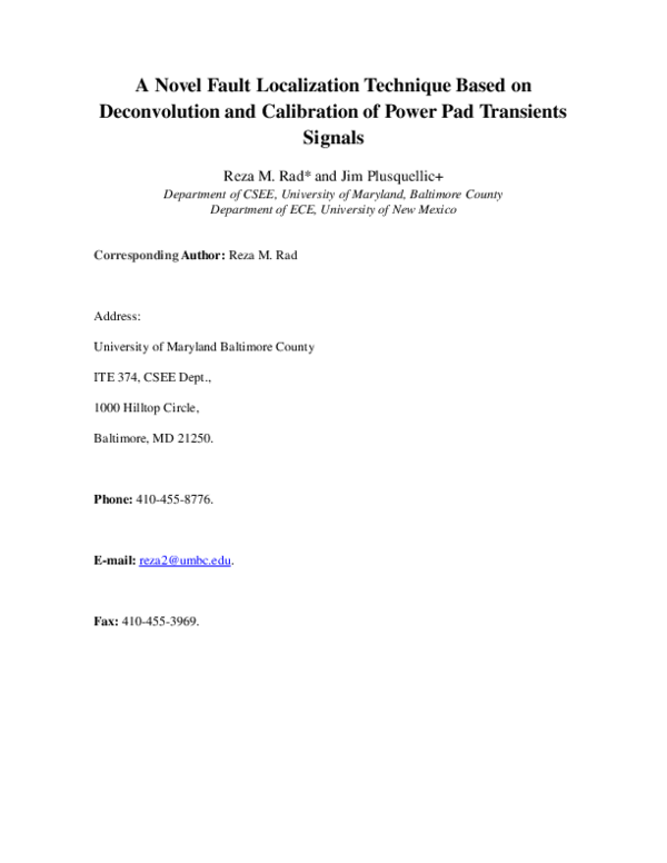 A Novel Fault Localization Technique Based on Deconvolution and ...