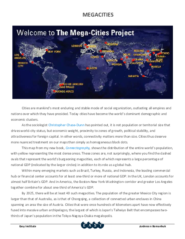 (PDF) Megacities