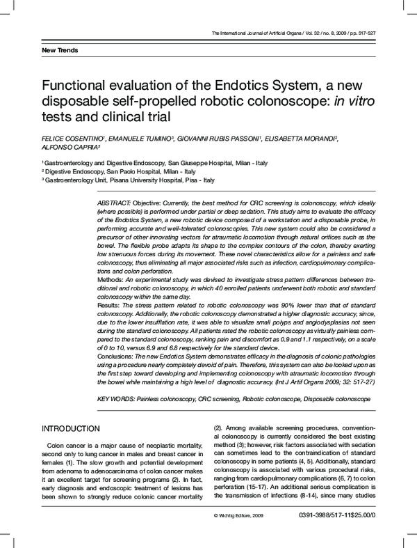 (PDF) Functional evaluation of the endotics system, a new disposable ...