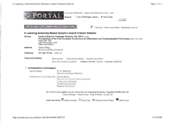 (PDF) Learning automata based dynamic guard channel algorithms