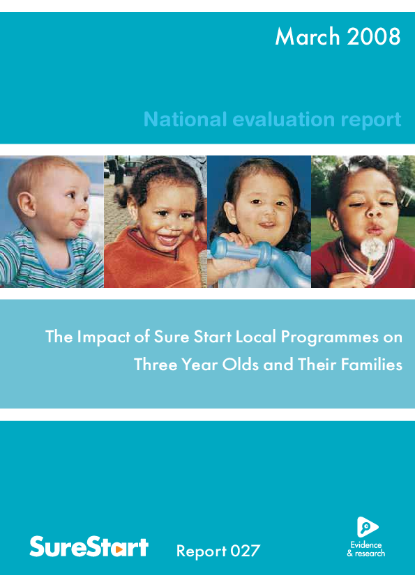 (PDF) The impact of Sure Start local programmes on three-year-olds and ...