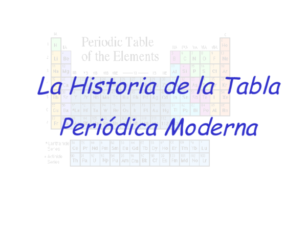 (PPT) Historia Tabla Periodica