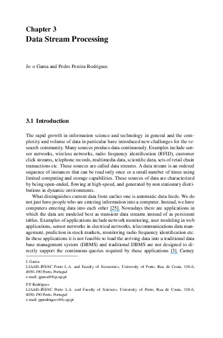 (PDF) Data Stream Processing
