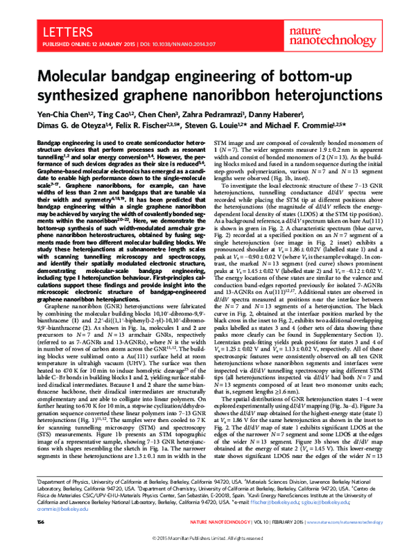 (PDF) Molecular bandgap engineering of bottom-up synthesized graphene ...