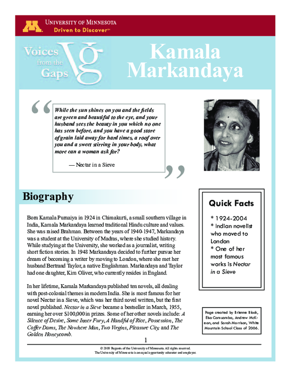 (PDF) Markandaya, Kamala