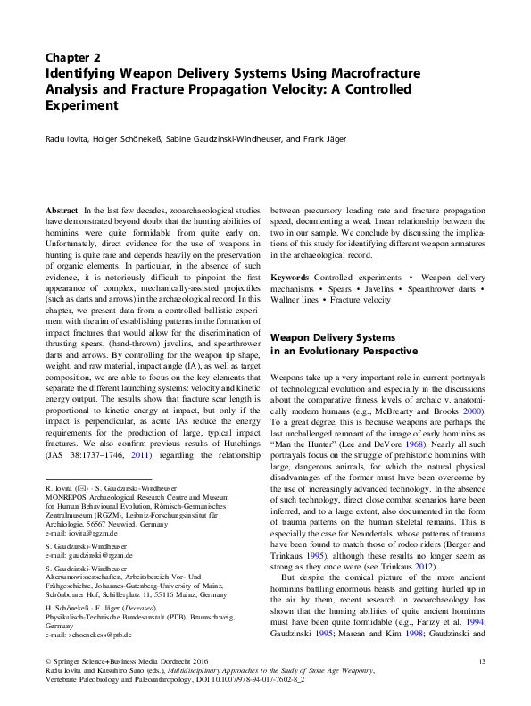 Identifying Weapon Delivery Systems Using Macrofracture Analysis and ...