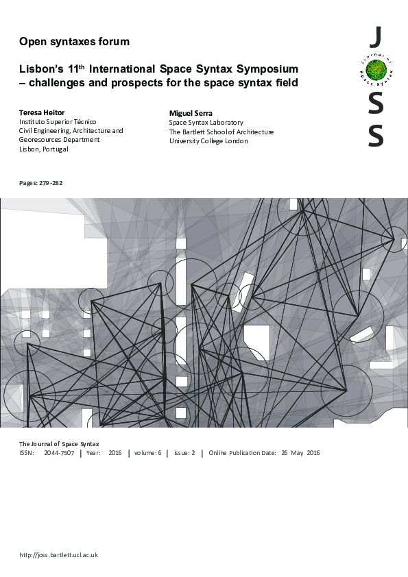 (PDF) Lisbon's 11 th International Space Syntax Symposium – challenges ...