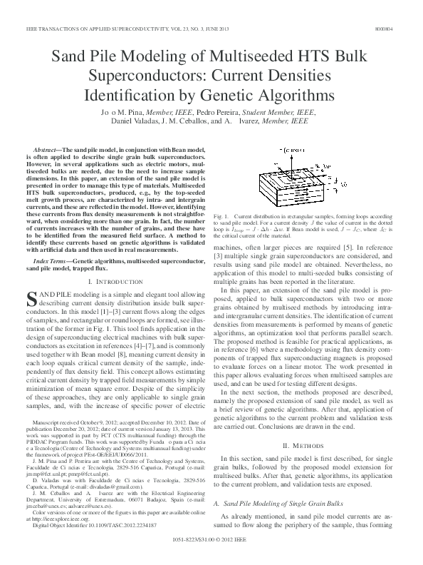 (PDF) Sand Pile Modeling of Multiseeded HTS Bulk Superconductors ...