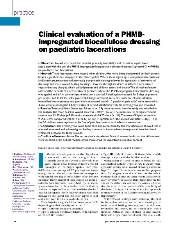 (PDF) Clinical evaluation of a PHMB-impregnated biocellulose dressing ...