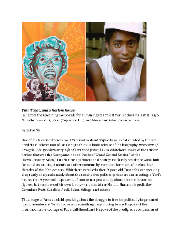 (PDF) Yuri, Tupac & A Harlem House [Hyphen Magazine]