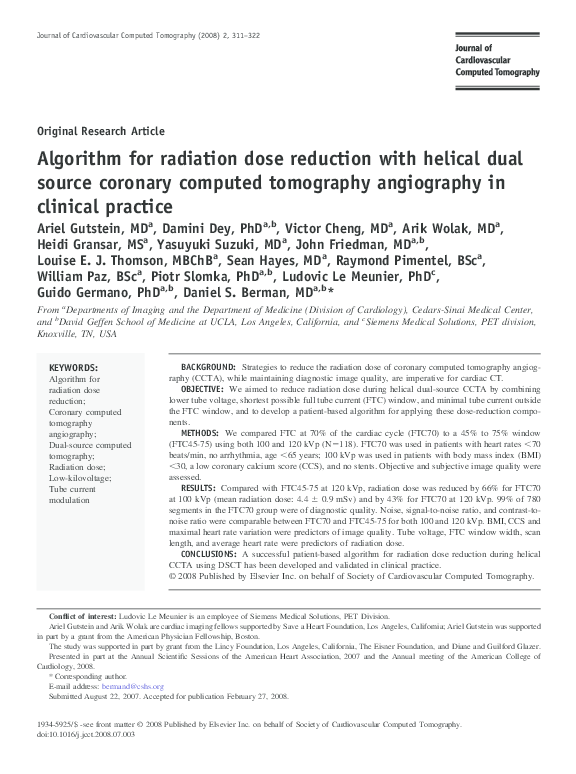 (PDF) Algorithm for radiation dose reduction with helical dual source ...
