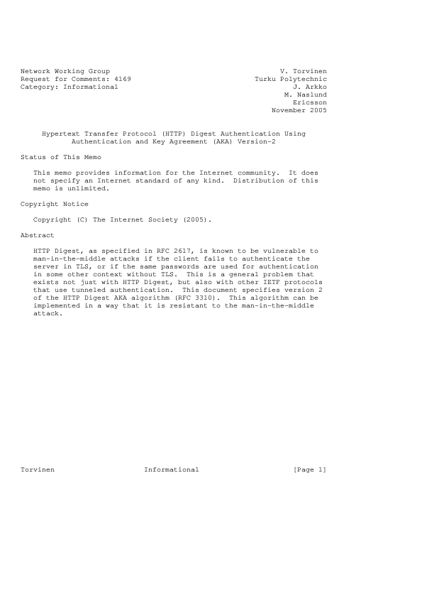 (PDF) Hypertext Transfer Protocol (HTTP) Digest Authentication Using ...