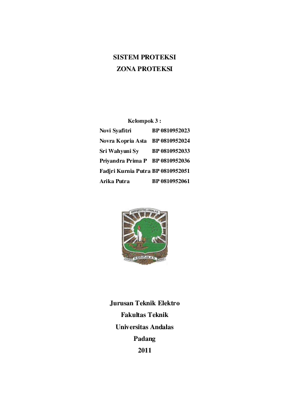 (PDF) SISTEM PROTEKSI ZONA PROTEKSI