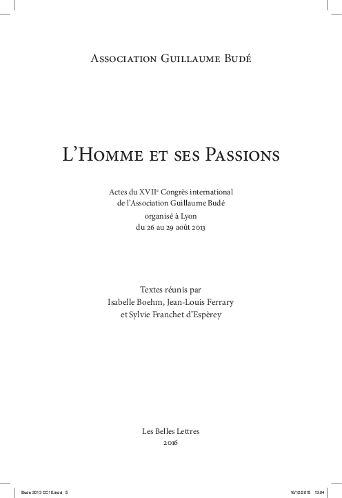 les différentes passions