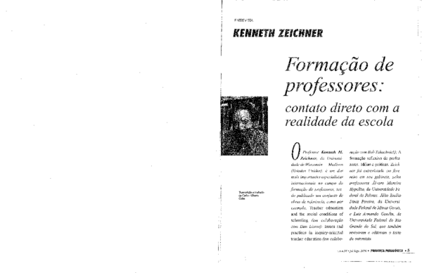 (PDF) Formação De Professores: Cantata Direto Com A Realidade Da Escola