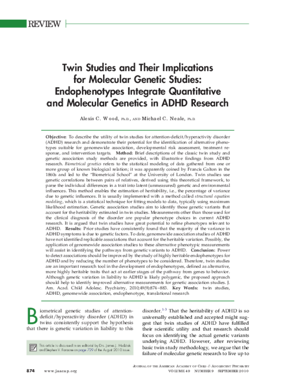(PDF) Twin Studies and Their Implications for Molecular Genetic Studies ...