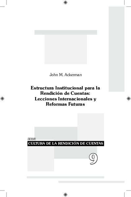 (PDF) Estructura Institucional para la Rendición de Cuentas: Lecciones ...