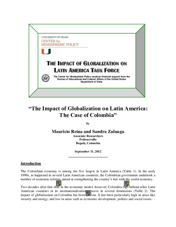 (PDF) " The Impact of Globalization on Latin America: The Case of ...