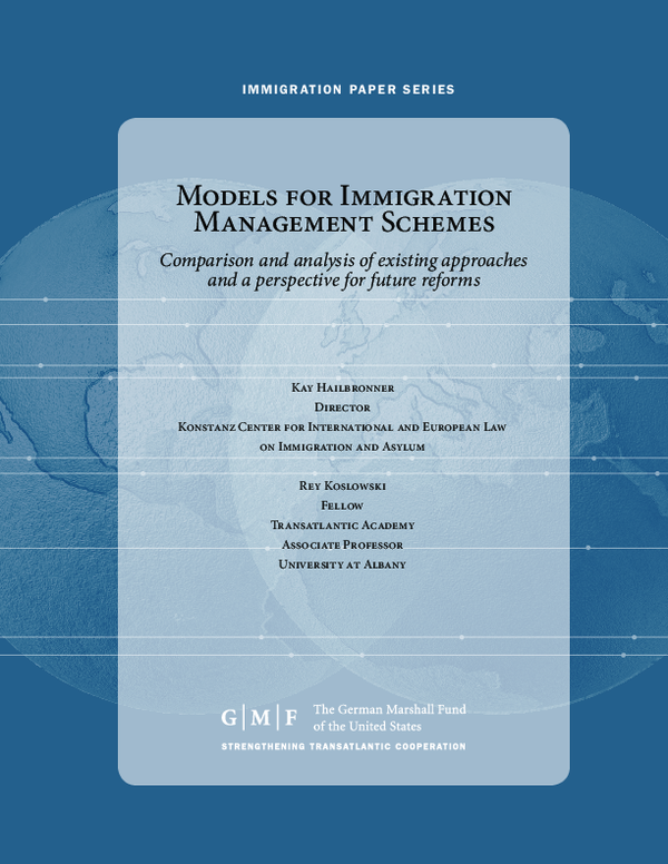 (PDF) Models for Immigration Management Schemes