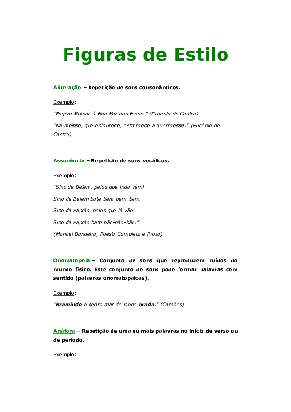 (DOC) Figuras de Estilo