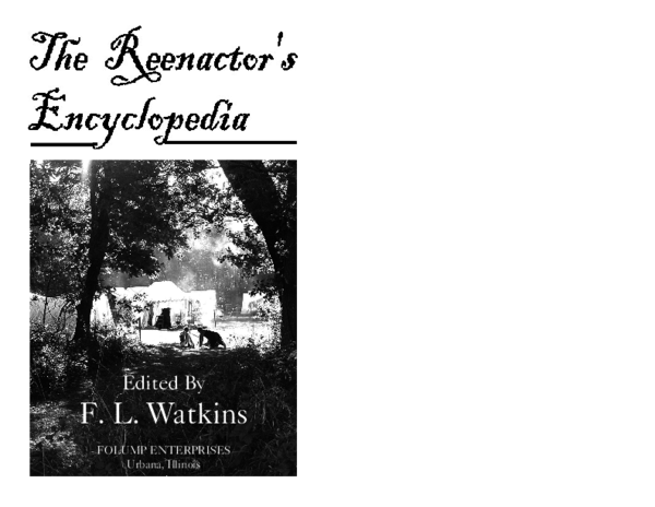 (PDF) The Reenactor's Encyclopedia