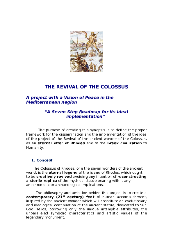 (DOC) The Revival of the Colossus: "A Seven-Step Roadmap for its ideal ...