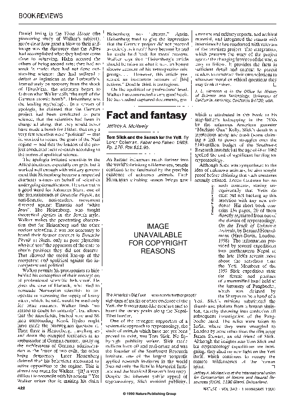 (PDF) Fact and fantasy