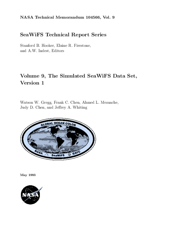 (PDF) SeaWiFS Technical Report Series