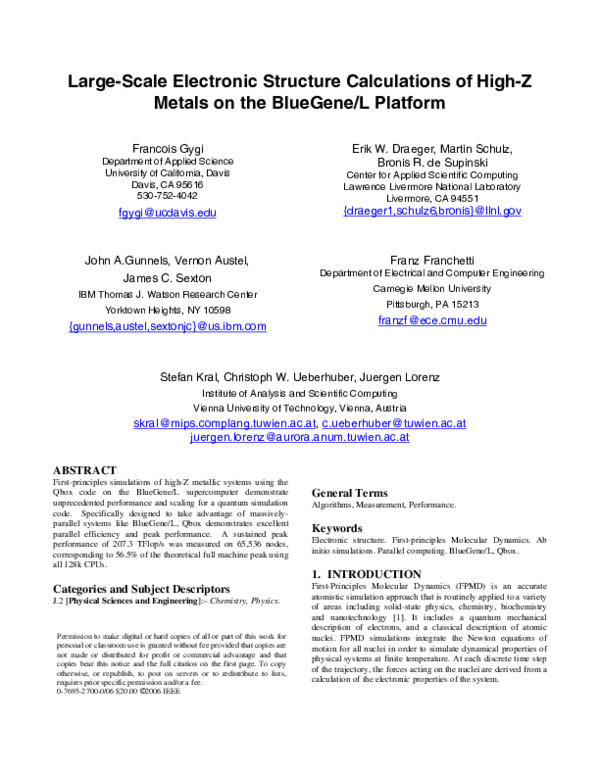 Pdf Large Scale Electronic Structure Calculations Using The Lanczos Method