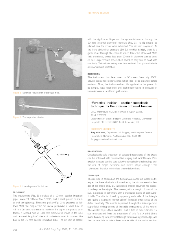 (PDF) Mercedes' incision -- another oncoplastic technique for excision ...