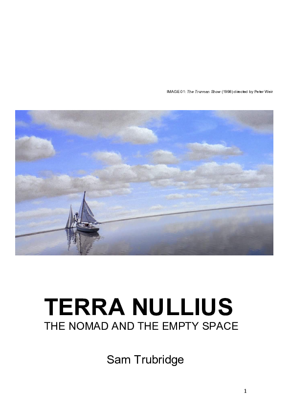 (PDF) Terra Nullius: the nomad and the empty space