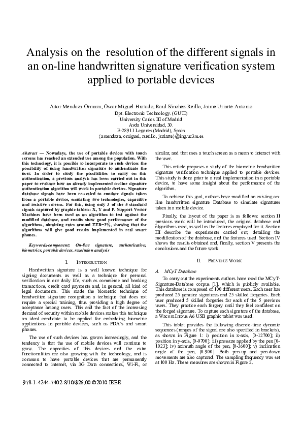 (PDF) Analysis on the resolution of the different signals in an on-line handwritten signature ...