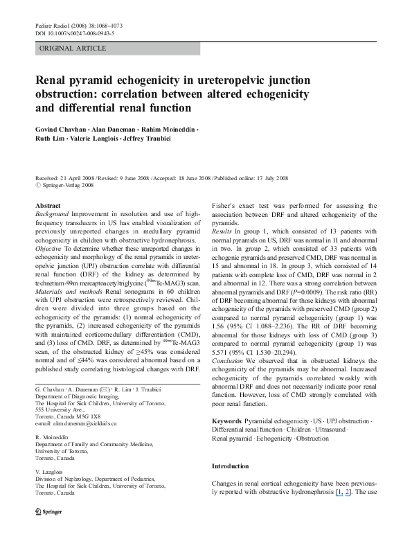 (PDF) Ureteropelvic junction obstruction caused by Fibroepithelial ...