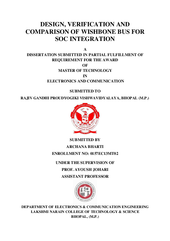 Pdf Design Verification And Comparison Of Wishbone Bus For Soc Integration 