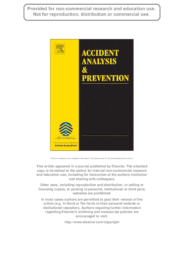 (PDF) Hazard based models for freeway traffic incident duration