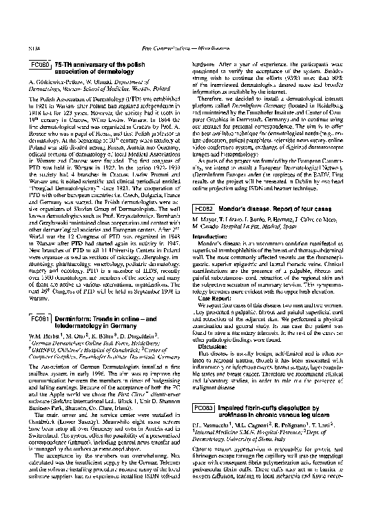 (PDF) FC083 Impaired fibrin-cuffs dissolution by urokinase in chronic ...