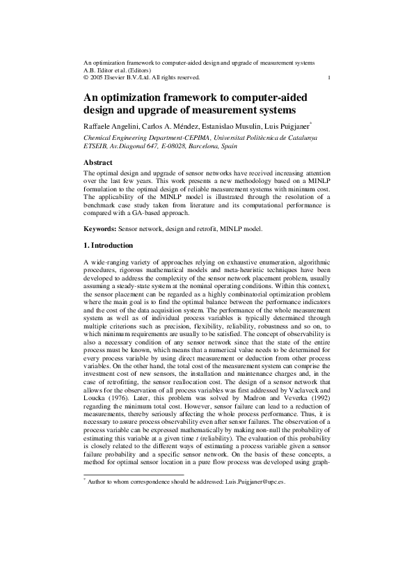 (PDF) An optimization framework to computer-aided design of reliable ...