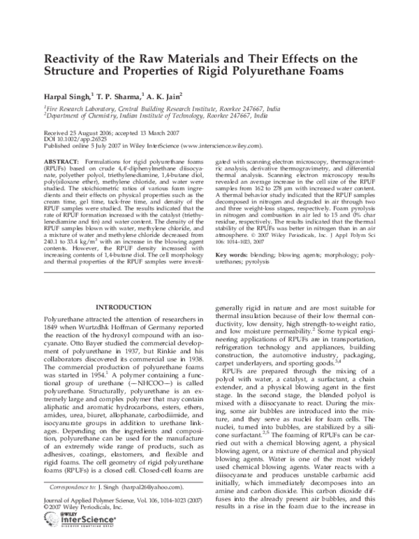 (PDF) Reactivity of the raw materials and their effects on the ...