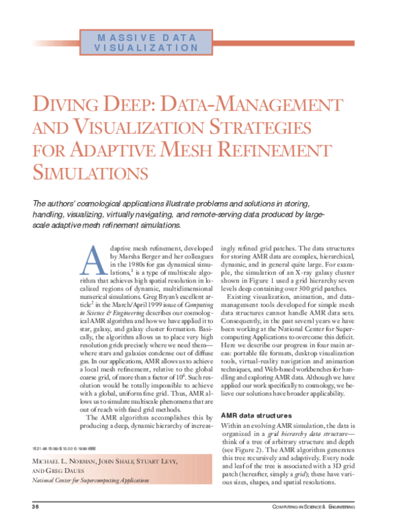 (PDF) Diving deep: data-management and visualization strategies for adaptive mesh refinement ...