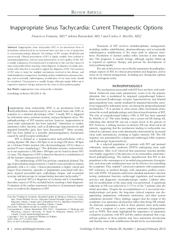 (PDF) Inappropriate Sinus Tachycardia