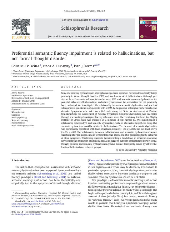 (PDF) Preferential semantic fluency impairment is related to ...