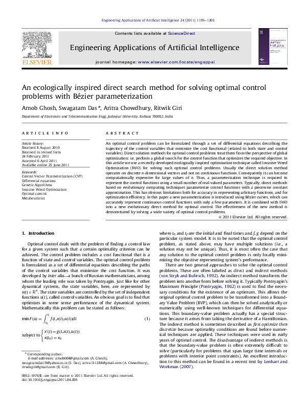 (PDF) An ecologically inspired direct search method for solving optimal ...