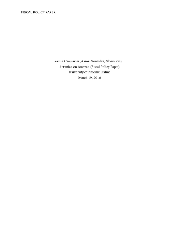 (DOC) Fiscal policy paper