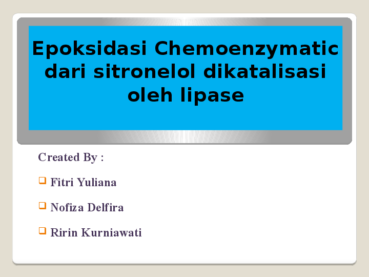 (PPT) PPT Katalis ENZIM