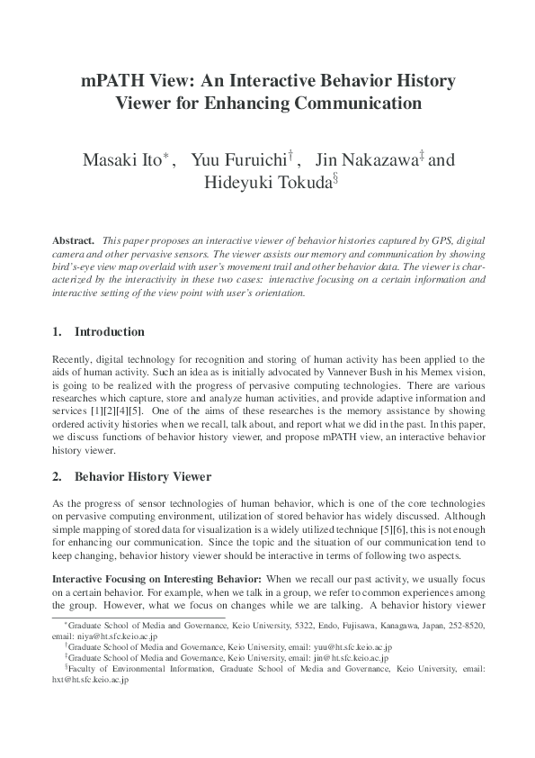 (PDF) mPATH View: an interactive behavior history viewer for enhancing ...