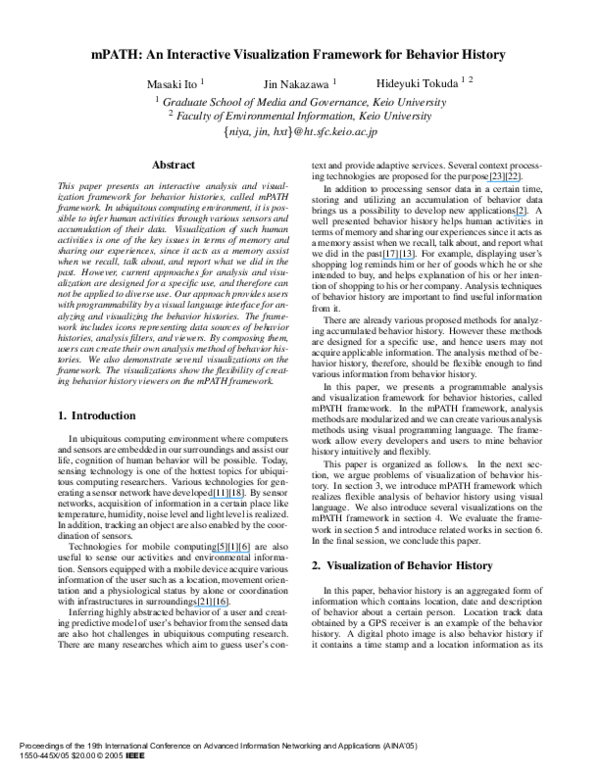 Pdf Mpath An Interactive Visualization Framework For Behavior History