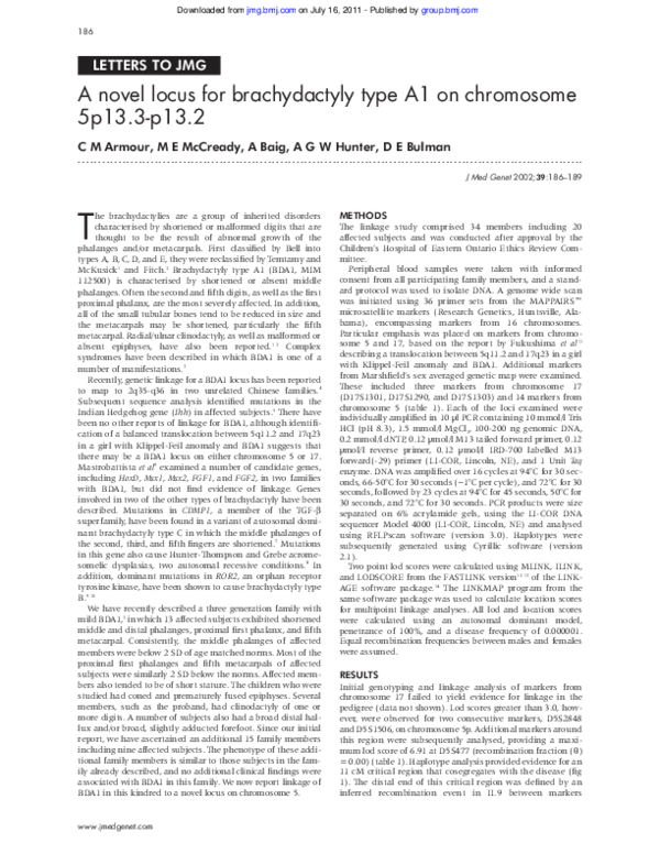(PDF) A single base alteration in the CGG repeat region of FMR1 ...