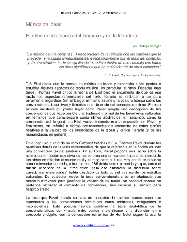 (PDF) Música de ideas: El ritmo en las teorías del lenguaje y de la ...